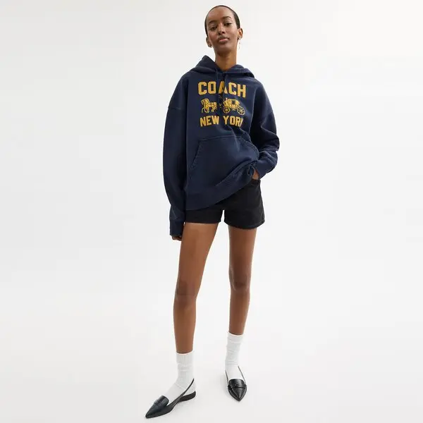 Coach Horse And Carriage Hoodie - Navy Blue | Editorialist